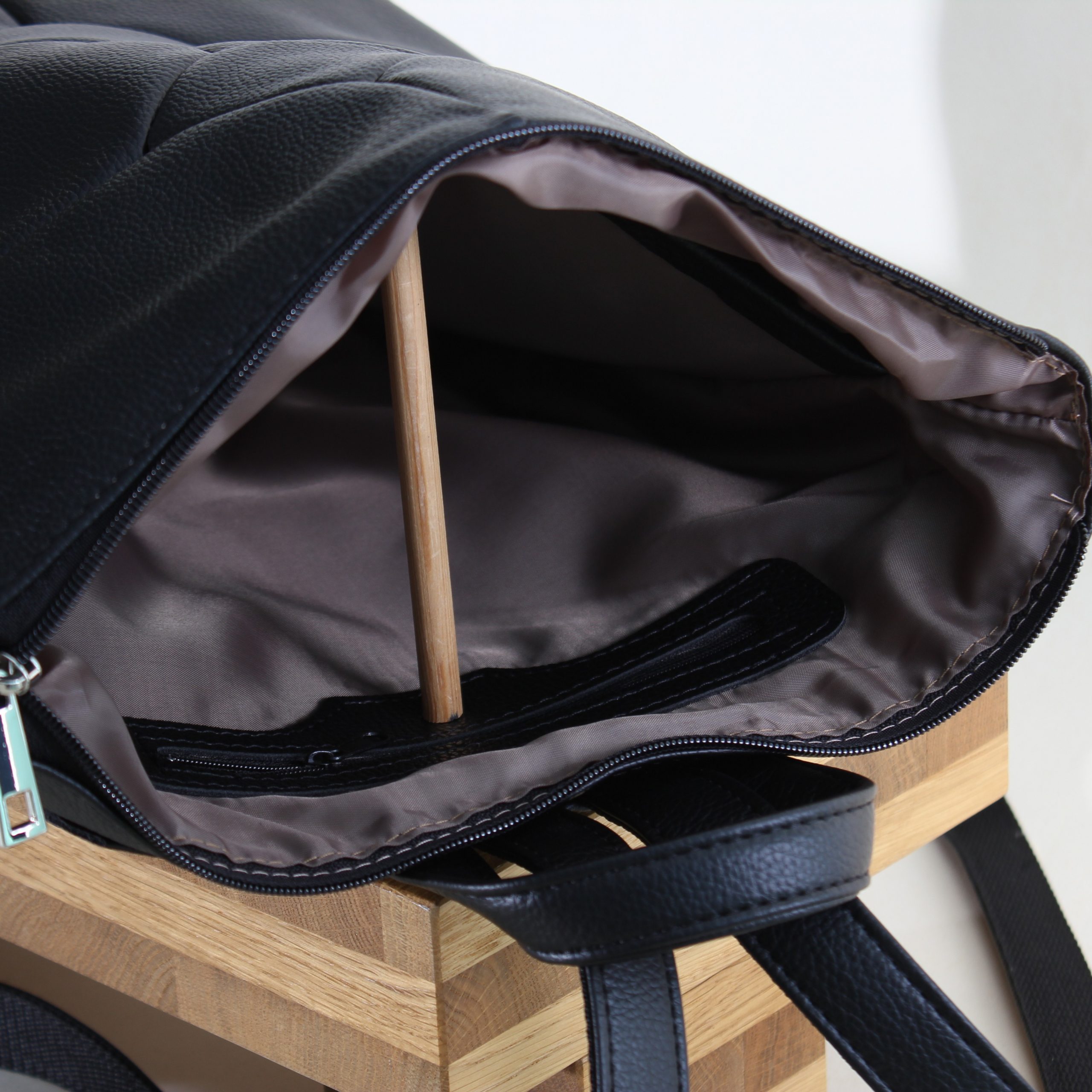 Faux leather backpack for women Rhombos - Sominta